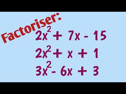 💥Factoriser un polynôme du second degré avec delta(discriminant)./ 2 ...