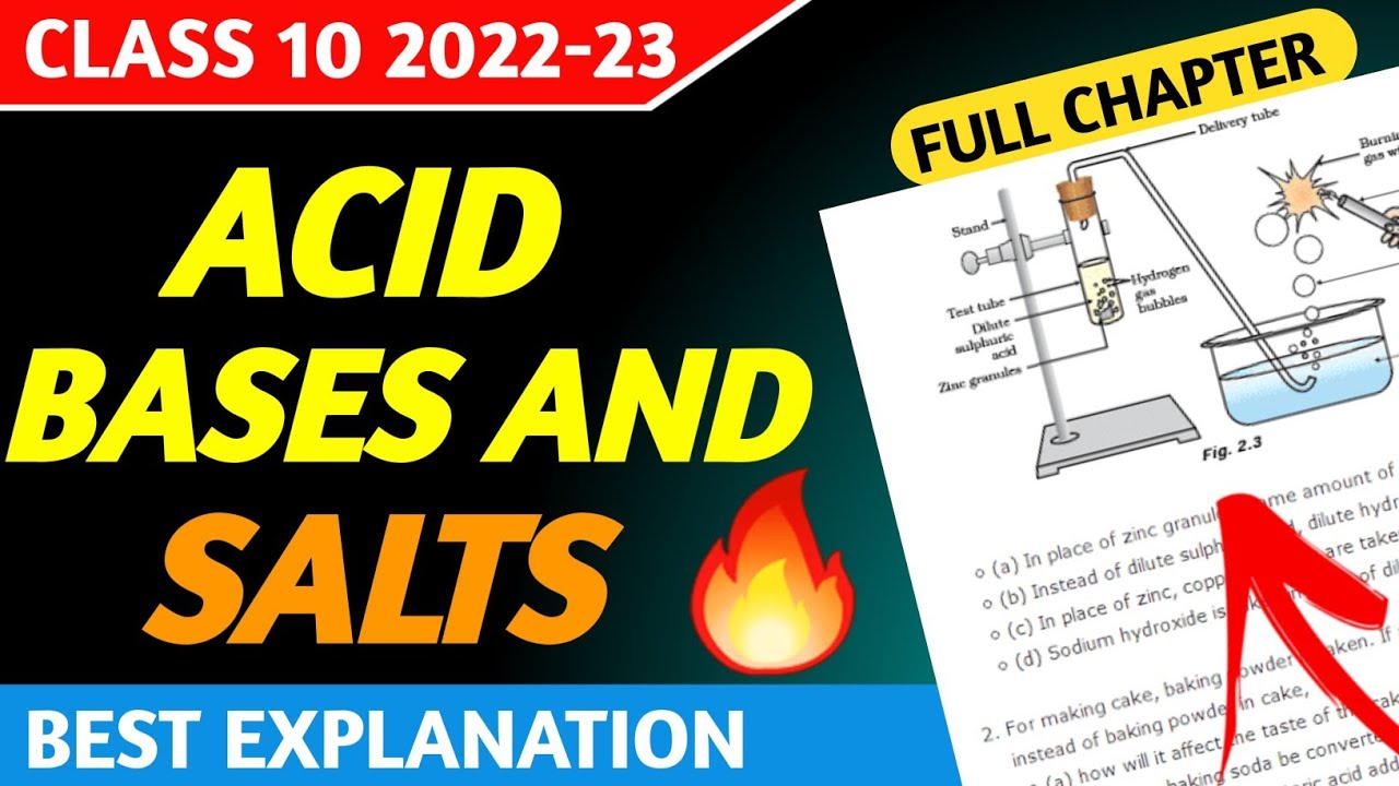 Acid, Bases and Salt | Class 10 Science Chapter 2 | Class 10 Chemistry ...