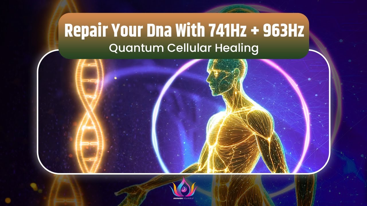 REPAIR YOUR DNA WITH 741Hz + 963Hz | Quantum Cellular Healing & Body ...