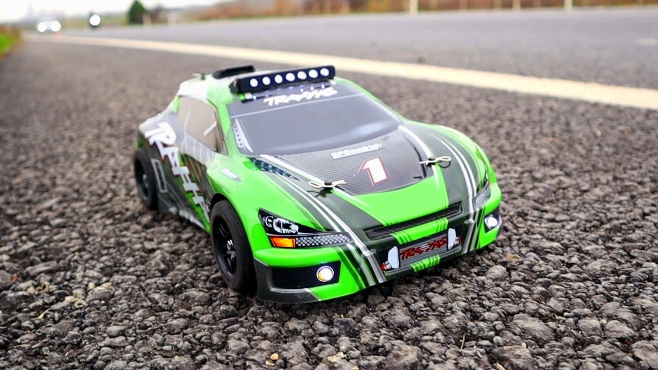 Traxxas Rally VXL 1/16 RTR Speed Test 2x 3S Lipo - YouTube