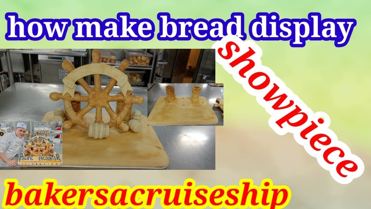 how to make simple bread display (showpiece display) - YouTube
