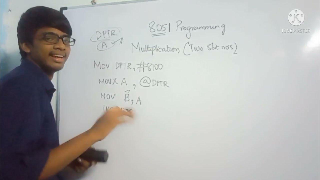 Multiplication of Two 8 bit numbers using 8051 | Tamil | Microcontroller | Assembly language ...