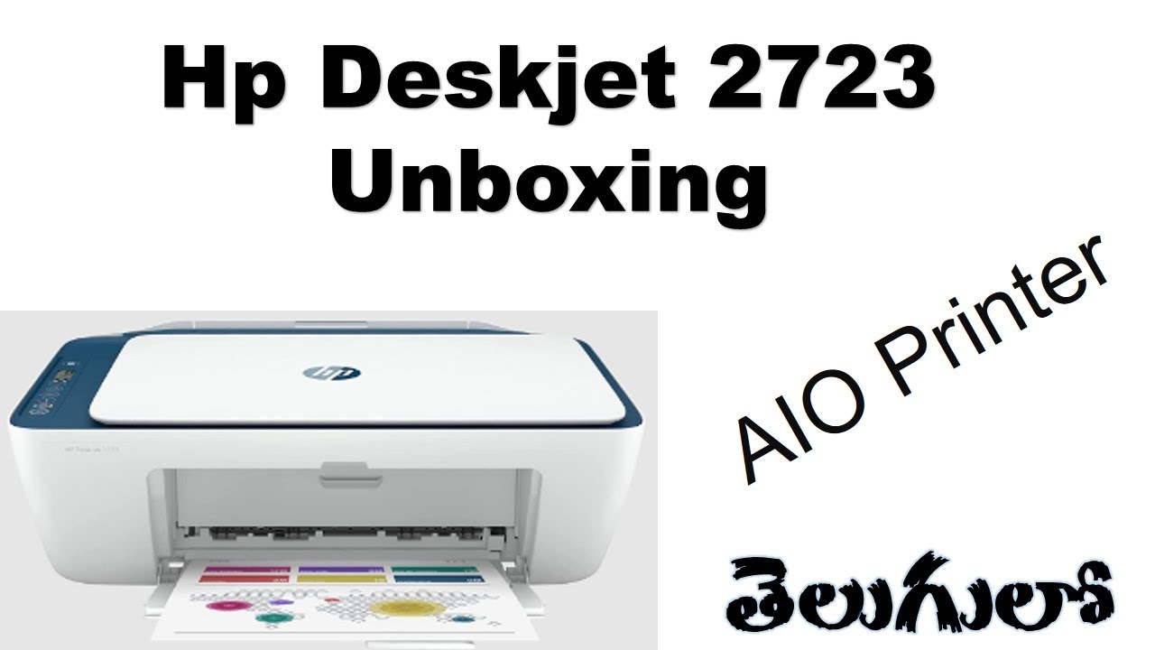 HP Deskjet 2723 AIO Printer, Copy, Scan, WiFi, Bluetooth, USB, unboxing ...