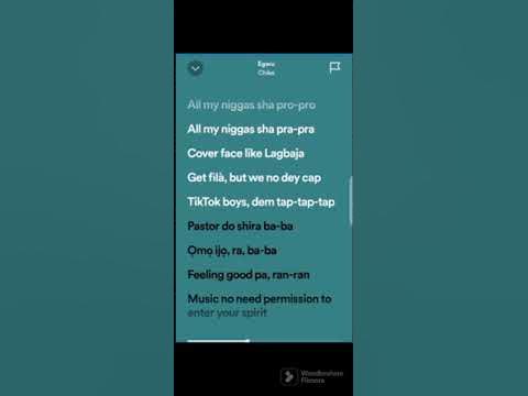 Egwu by Chike Full Song Lyrics - YouTube