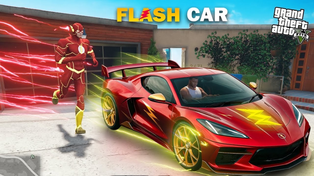 Franklin Stealing Flash Most Expensive Super Car in GTA 5 - YouTube