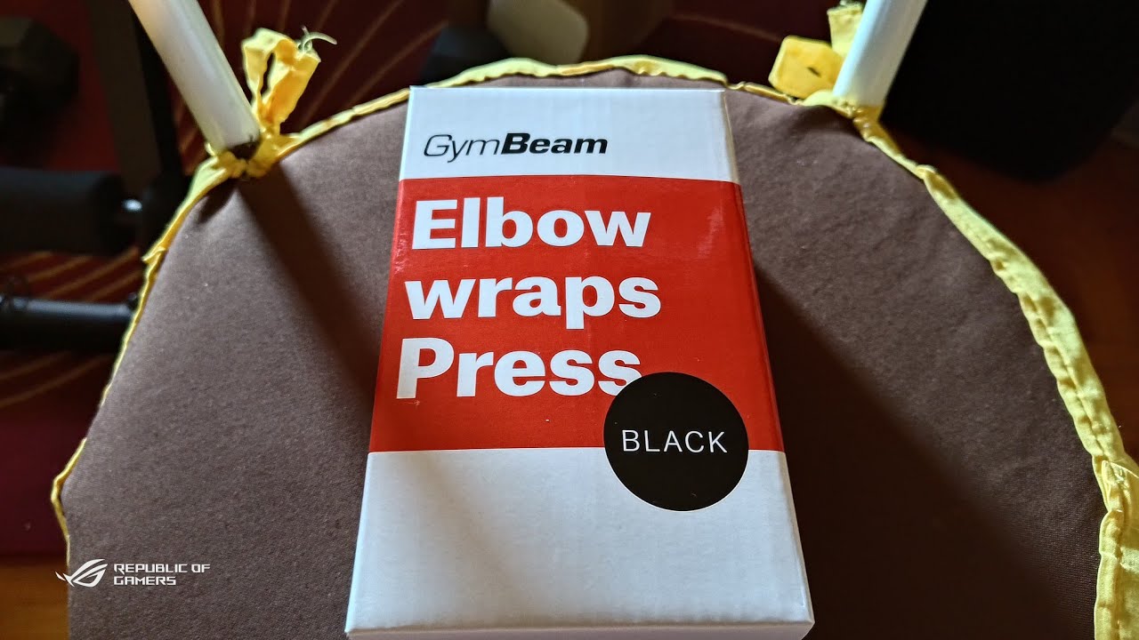 Gymbeam elbow wraps press unboxing - YouTube