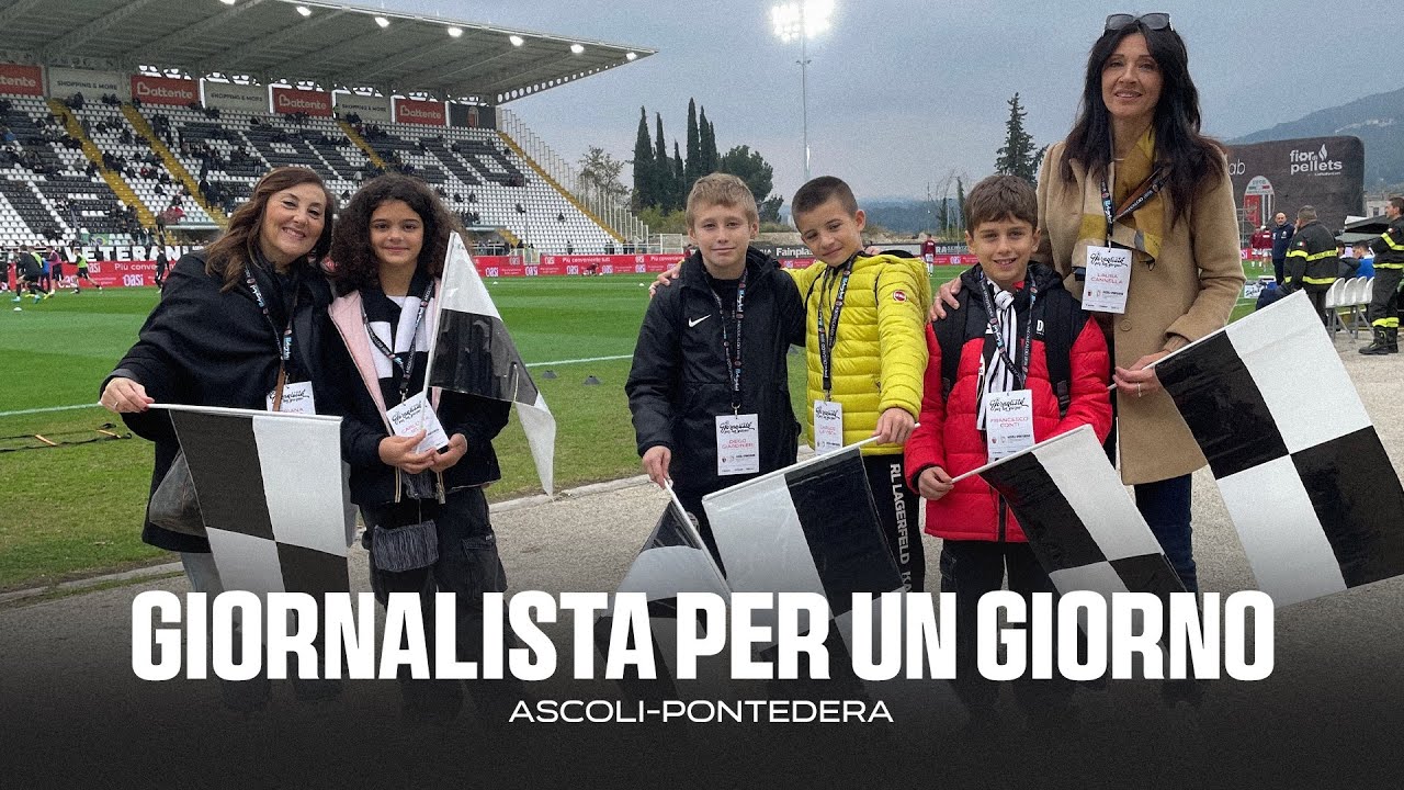 Giornalista per un giorno | Ascoli-Pontedera | Ascoli Calcio - YouTube