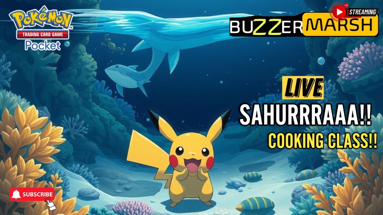 🔴LIVE POKEMON TCG POCKET EDISI RAMADHAN!! COOKING CLASS!! # ...