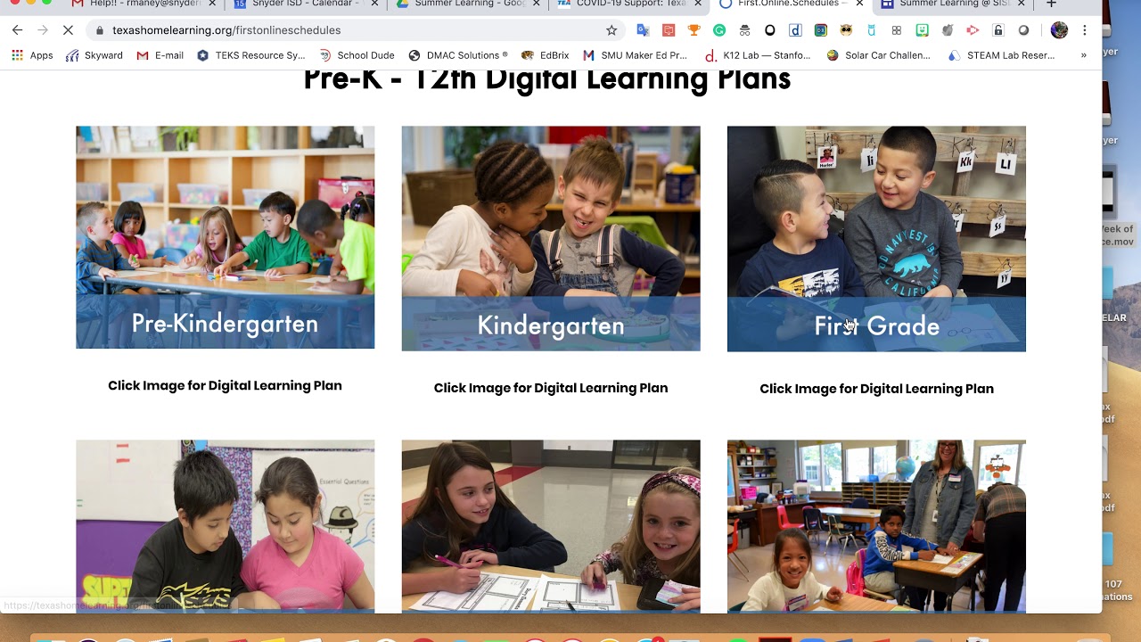 Navigating the Texas Home Learning Website - YouTube