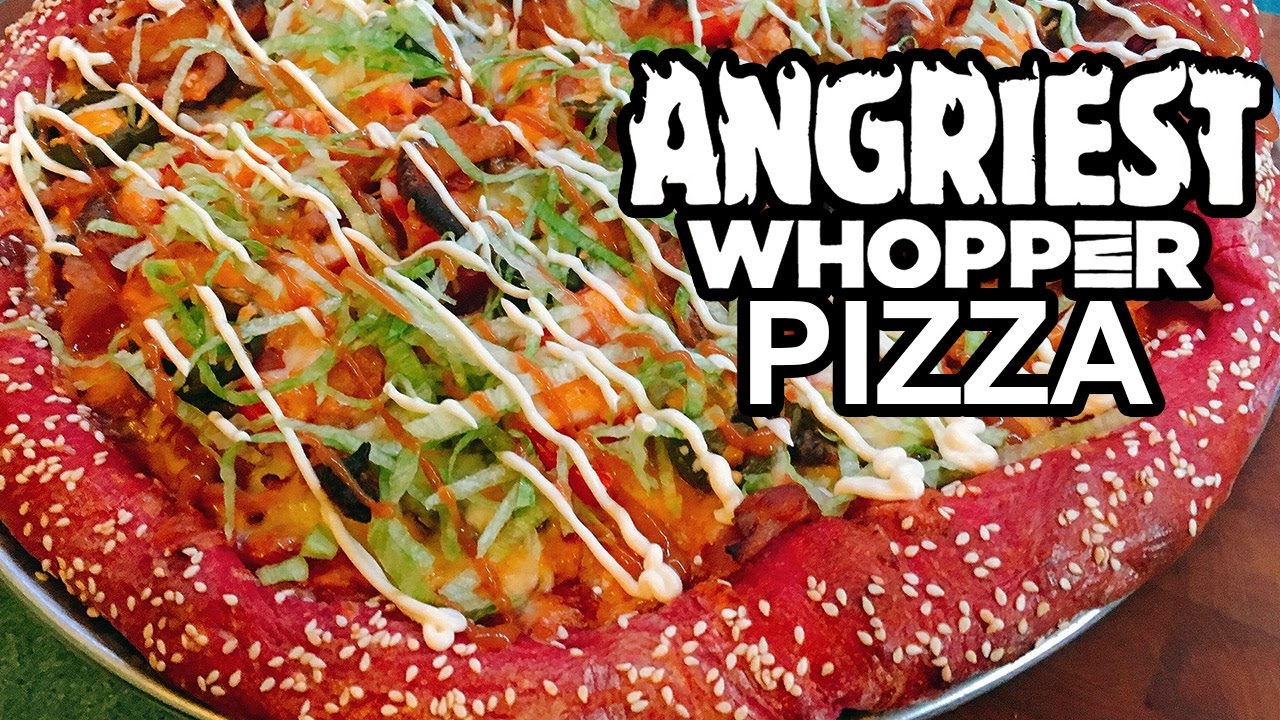 ANGRIEST WHOPPER PIZZA Recipe!!! - YouTube