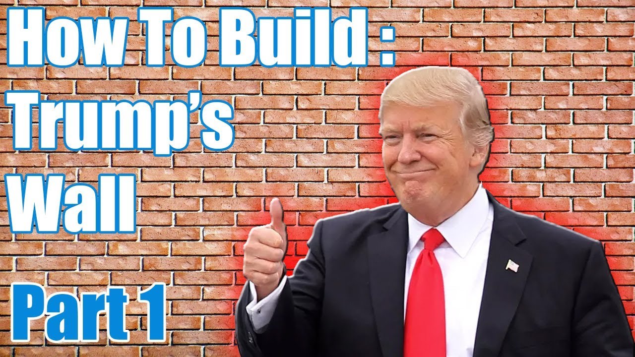 How To Build Trump's Wall Part 1 - Make Minecraft Great Again - YouTube