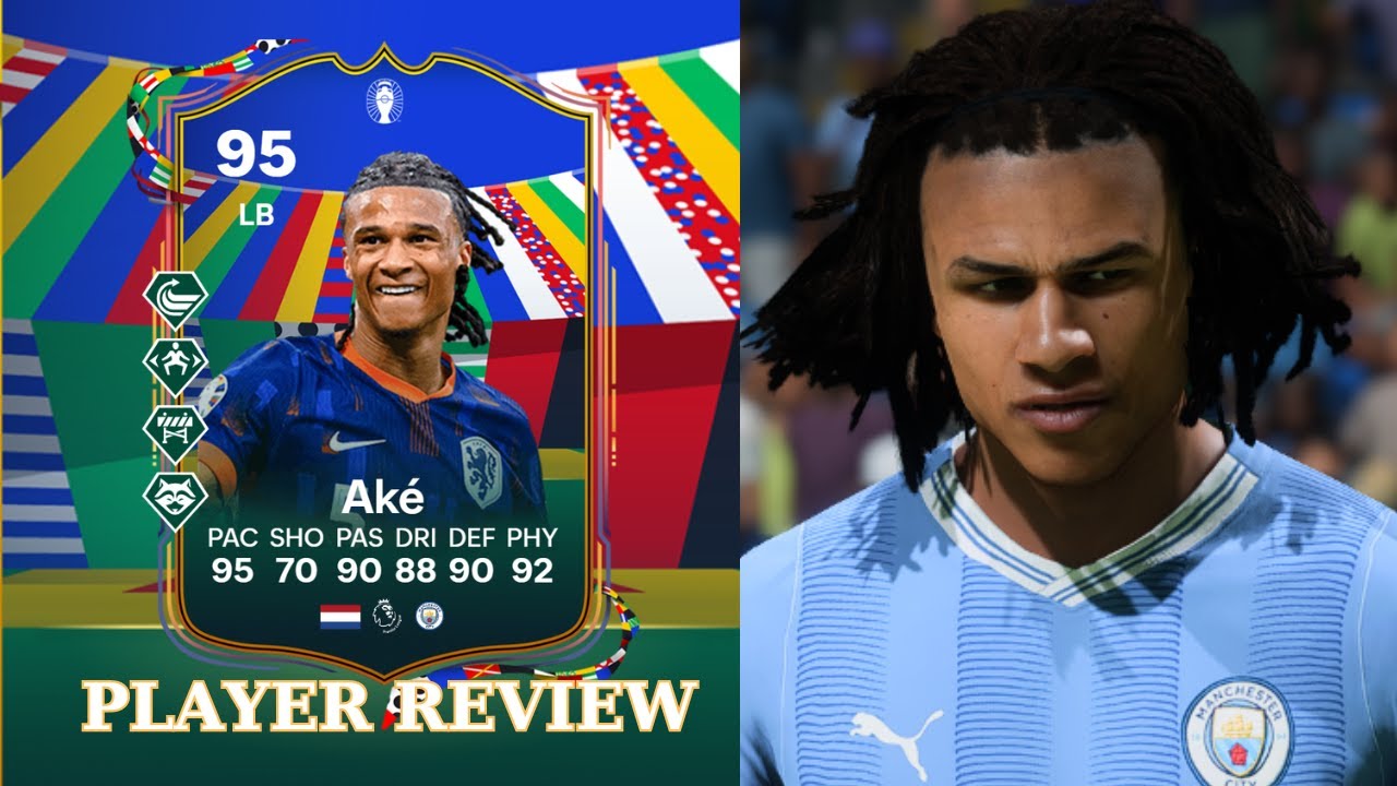 W SBC!😉 95 UEFA EURO TOTT Ake Player review - EA FC 24 - YouTube