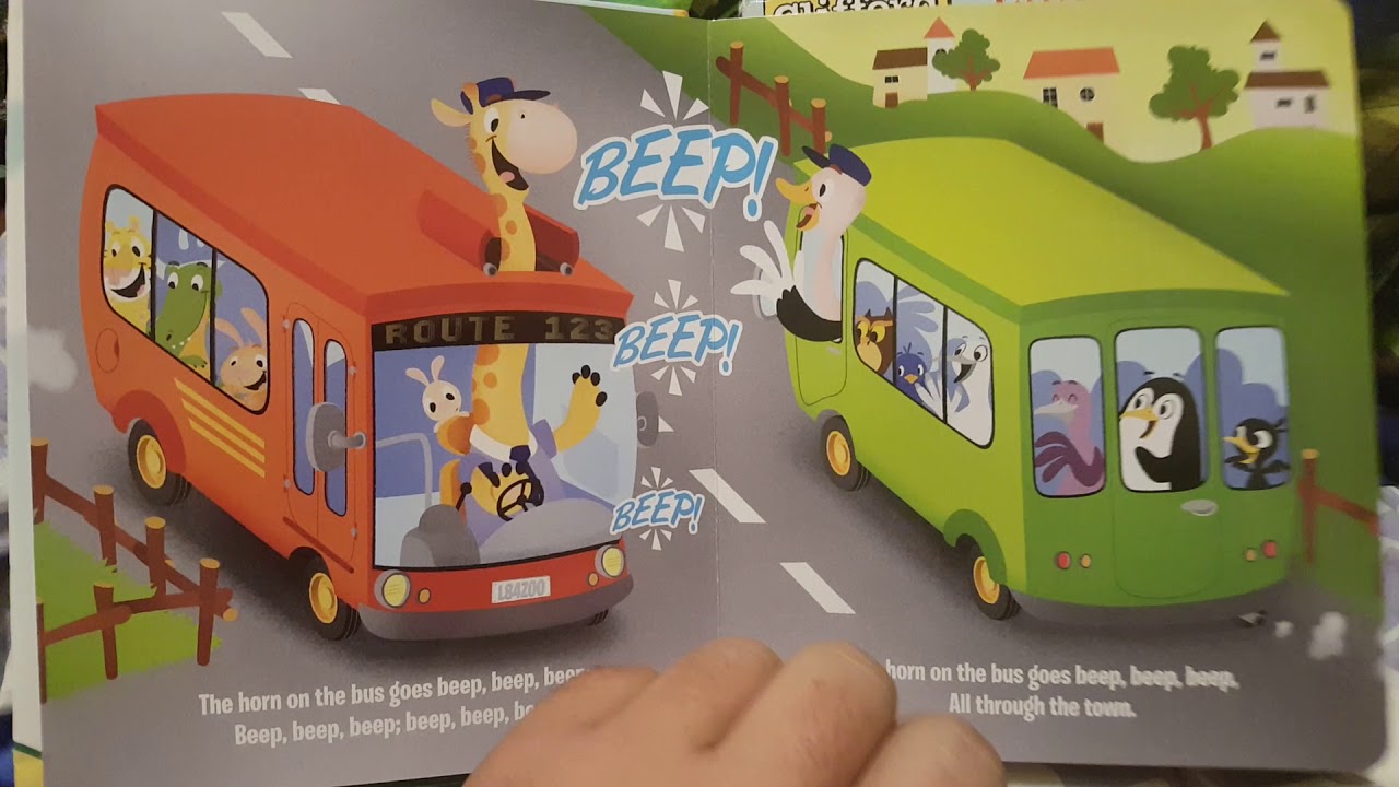 Wheels on the bus (kids books) read out loud - YouTube