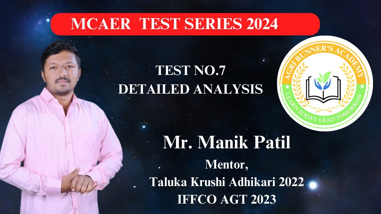 MCAER Full length -7 Test Analysis (Part-2) By Manik Patil - YouTube