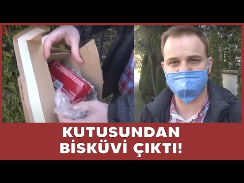 İnternetten telefon aldı, bisküvü çıktı!