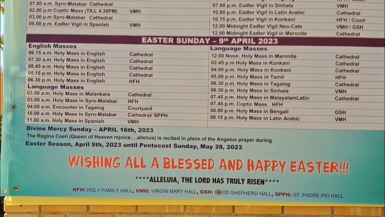EASTER SUNDAY Holy Mass Schedule Catholic Church Kuwait City Maliya easter-sunday-holy-mass-schedule-catholic-church-kuwait-city-maliya