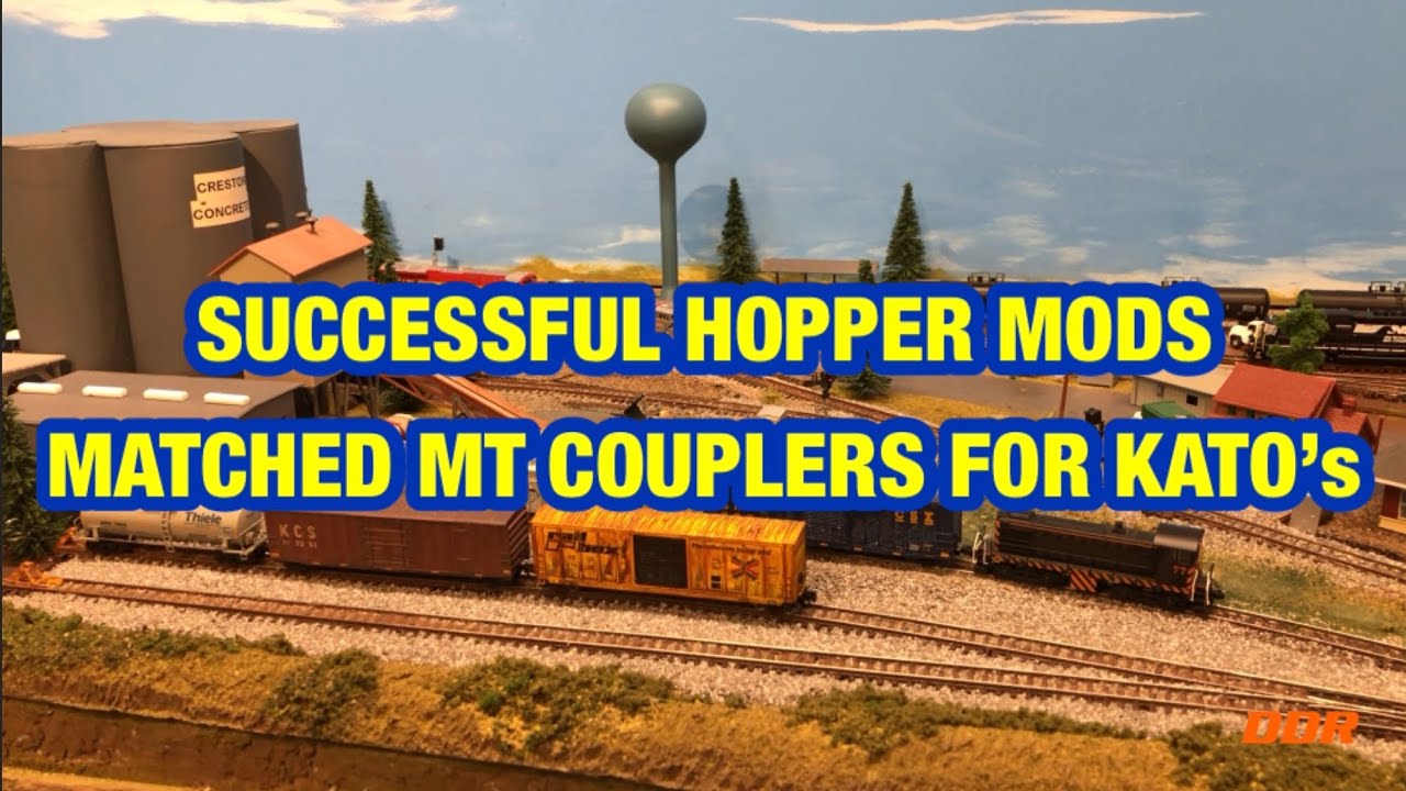 #809- SUCCESSFUL HOPPER MODS KATO N SCALE MODEL TRAINS - YouTube