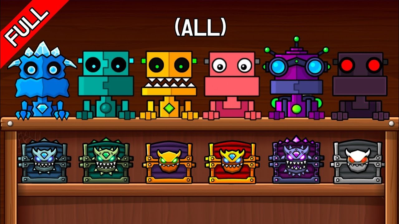 ALL SHOP | Geometry Dash 2.1~2.207 (Full Version / All Rewards,Items ...