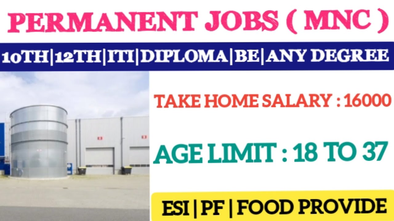 Jobs in Manufacturing company|today job opening in chennai|permanent ...