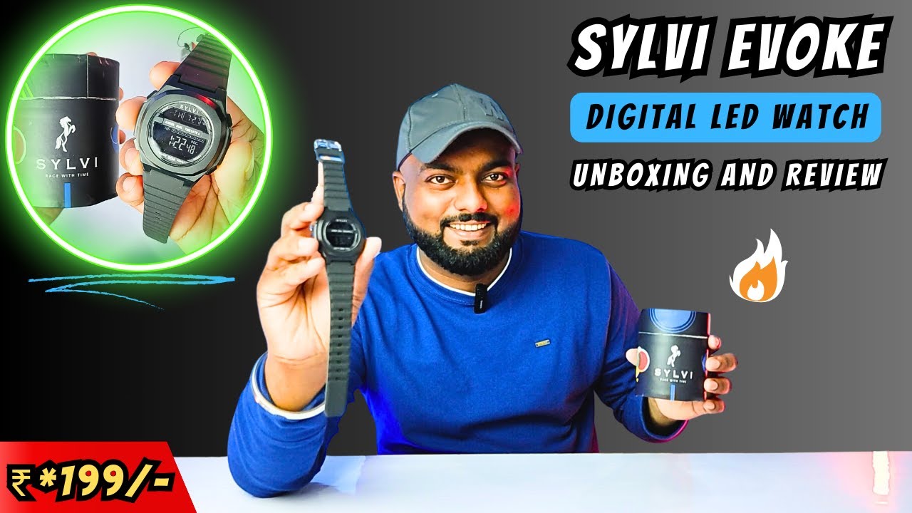 Most "Cool Looking" Digital Wrist Watch 🔥| Sylvi Evoke Latest Watch ⚡ ...