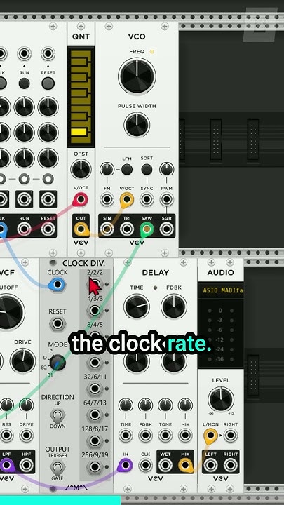 Here's how to use a clock divider on a modular synth 🎛 - YouTube