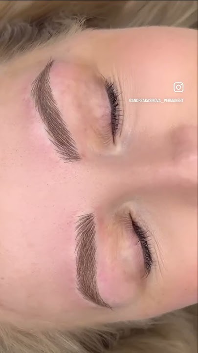 PHISHADING permanent eyebrows 🪄 #phishading #microblading #phibrows - YouTube