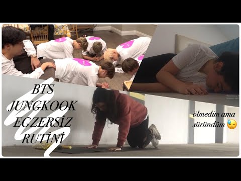 BİR HAFTA BOYUNCA JUNGKOOK'UN EGZERSİZ RUTİNİNİ YAPTIM #BTS