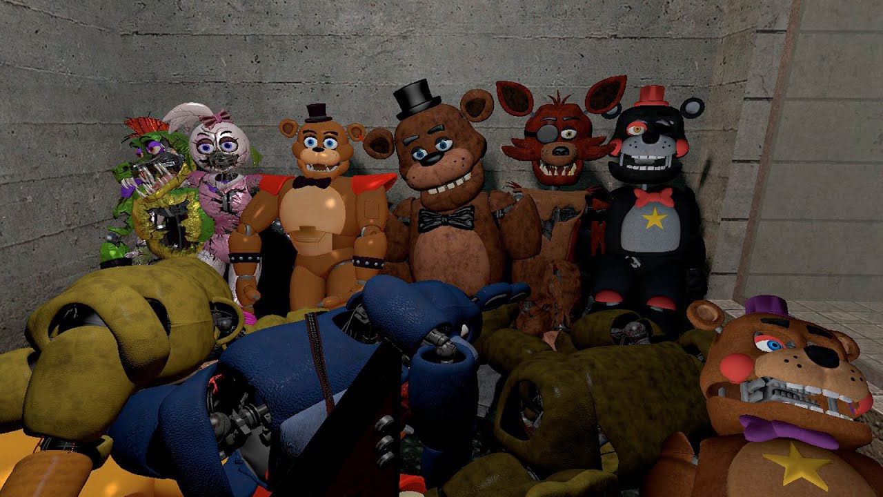 EXPLODING DIAMOND GLAMROCK ANIMATRONICS IN GMOD! Five Nights at Freddy ...