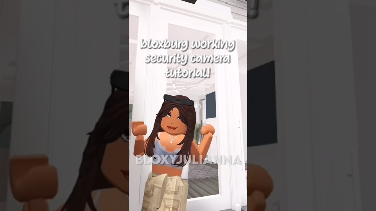 Bloxburg hacks ( working security camera 🎥 ) #roblox #bloxburg