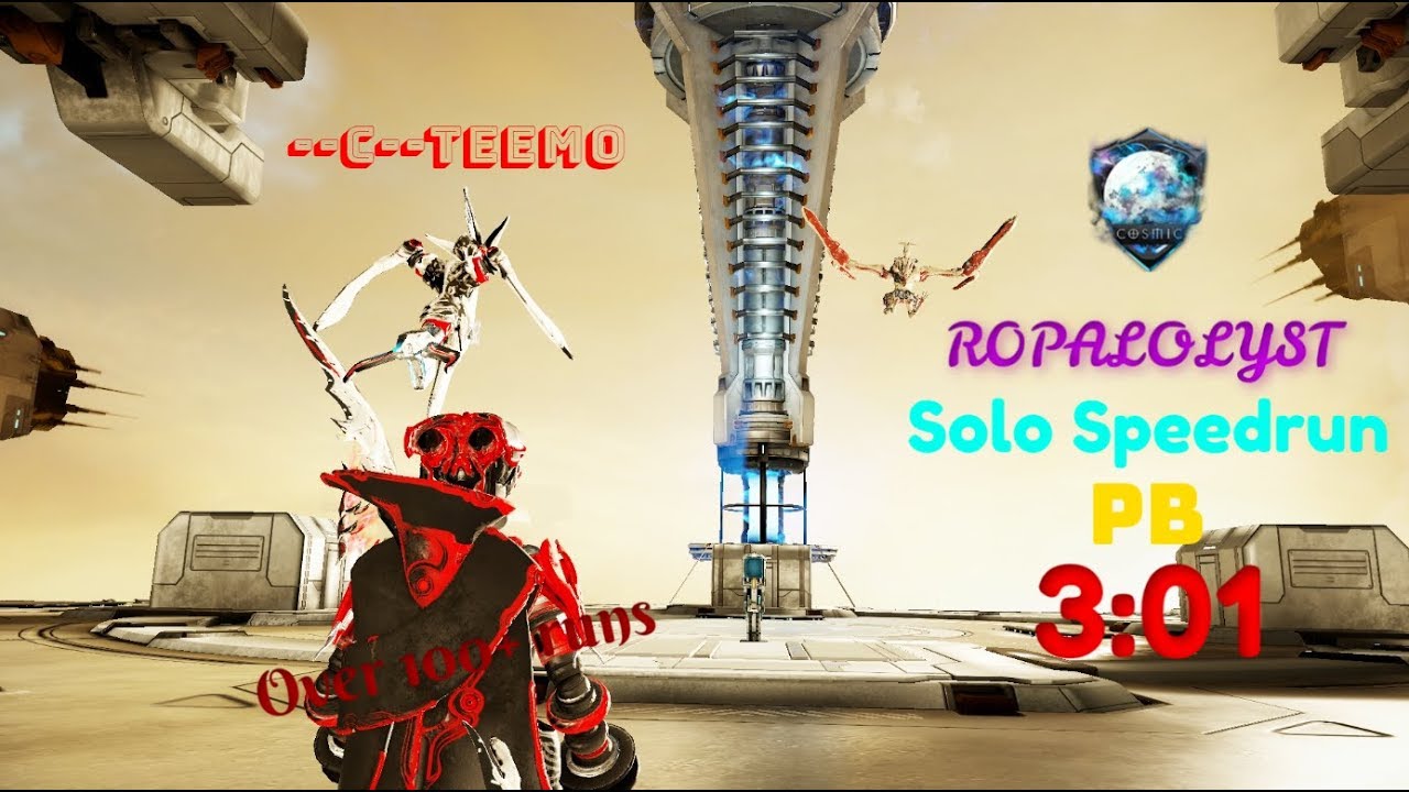 Warframe | Ropalolyst SOLO Speedrun | Cosmic Clan | PB | 3:01 - YouTube