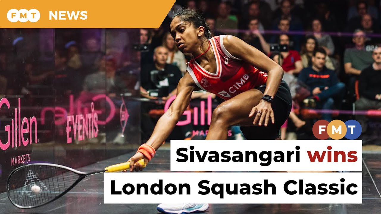 Sivasangari takes first squash World Tour Gold-level title - YouTube