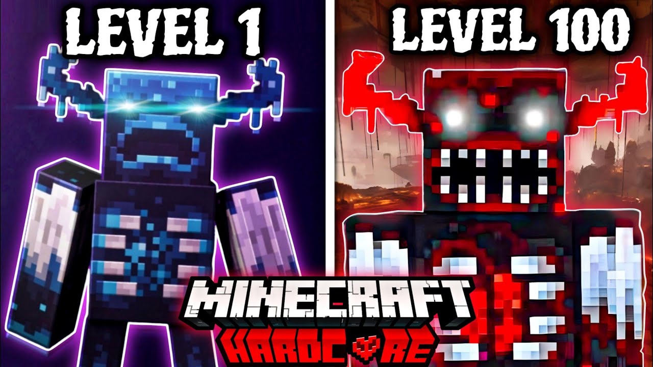 Minecraft Warden From Level 1 To Level 100 - YouTube