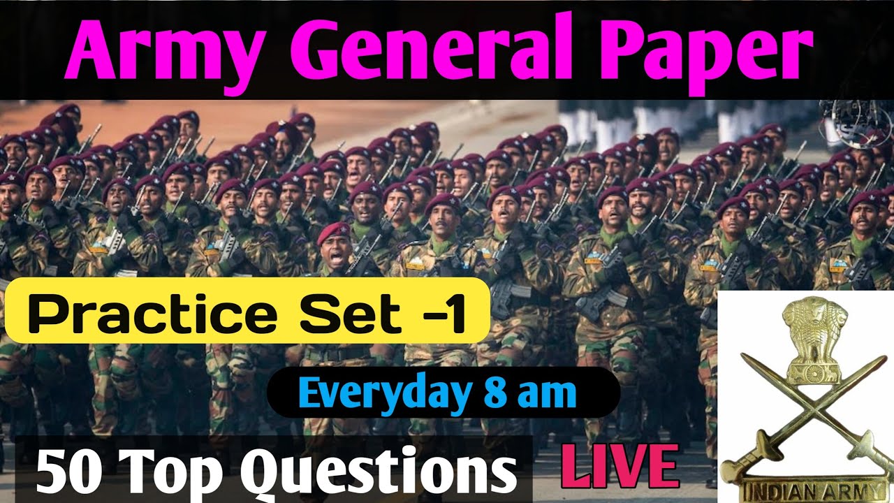 🛑 Army Practice Set 2025 l 🎯 SSC GD Practice Set l Top 50 Questions l 🔥 ...