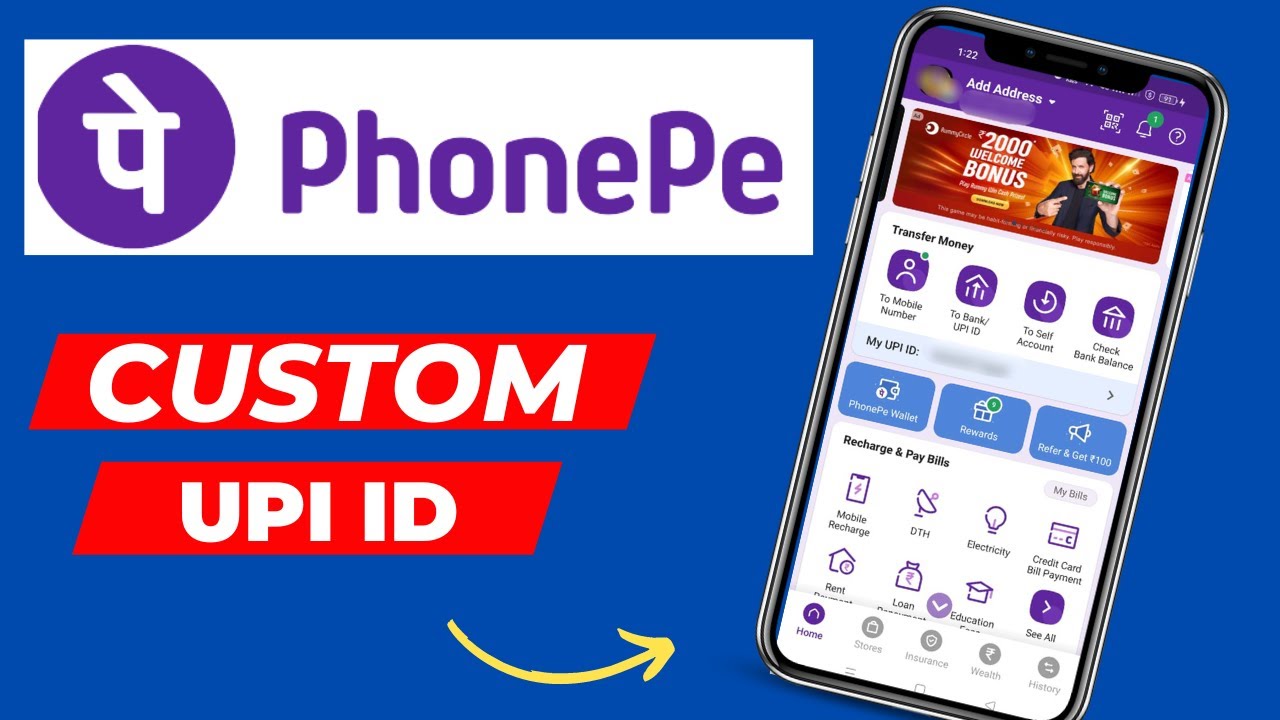 How to create custom phonepe upi id || custom upi id kaise banayen ...