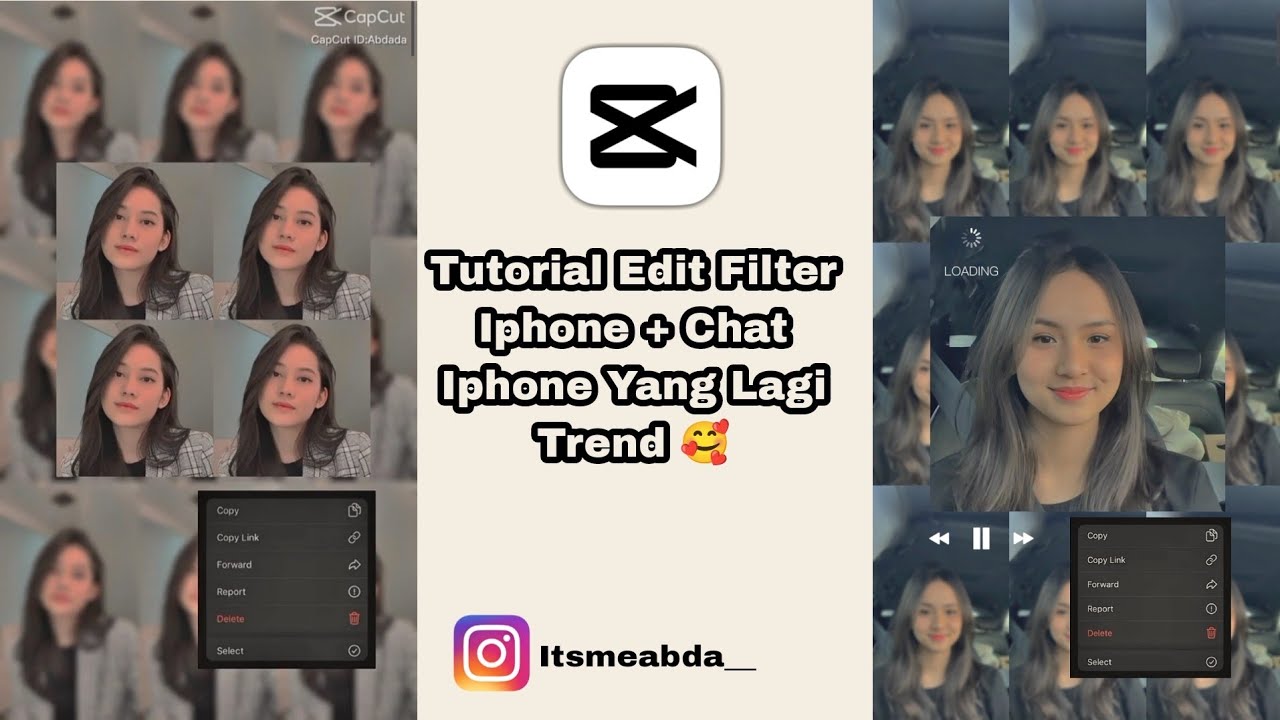 Tutorial Edit Filter Iphone dengan Chat Iphone Di Capcut Yang Lagi ...