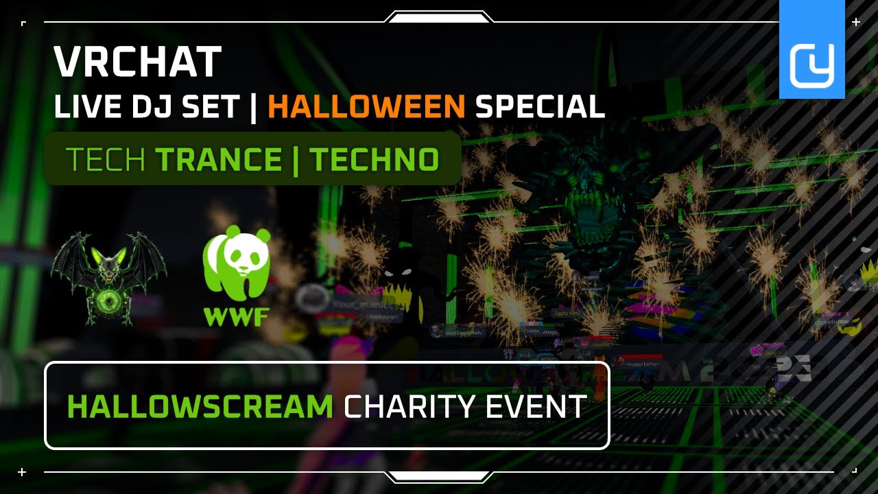 VRChat | Live DJ Set | Hallowscream #techtrance #techno #vrchat - YouTube