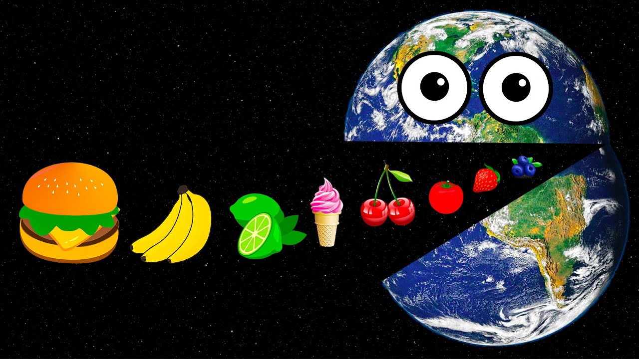 Hungry Planets 3 | Funny Planet comparison Game | 8 Planets sizes - YouTube