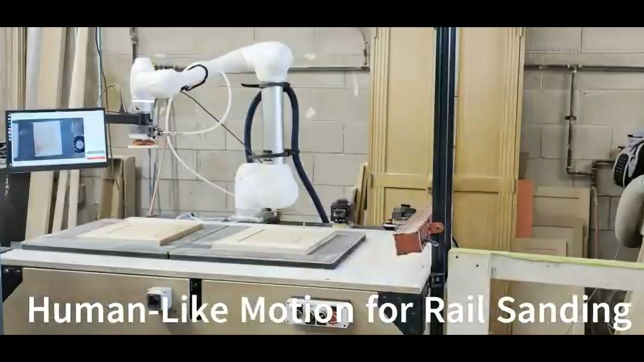 Sanding Robot - No Touch, Smallest Footprint - YouTube