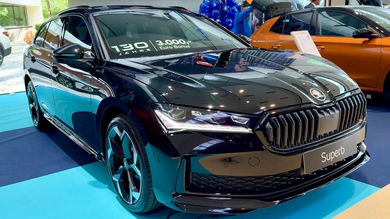 SKODA SUPERB SPORTLINE Combi 2025 - sporty estate model VISUAL REVIEW ...
