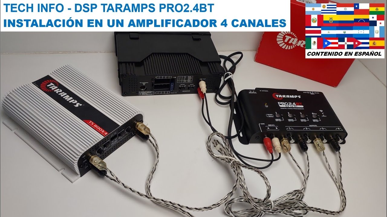 TECH INFO - COMO INSTALAR EL DSP PROCESADOR DE AUDIO TARAMPS PRO2.4BT ...