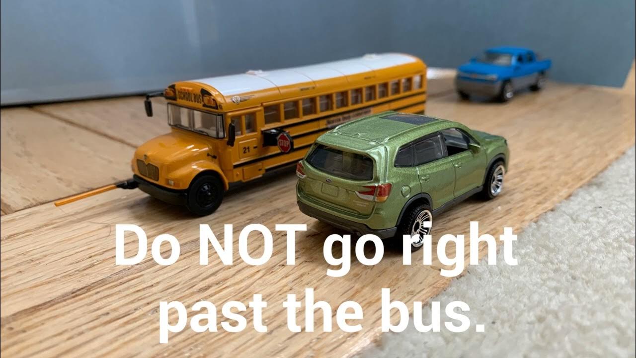How to follow the rules of the road when approaching a stopped school bus. #safetyfirst # ...