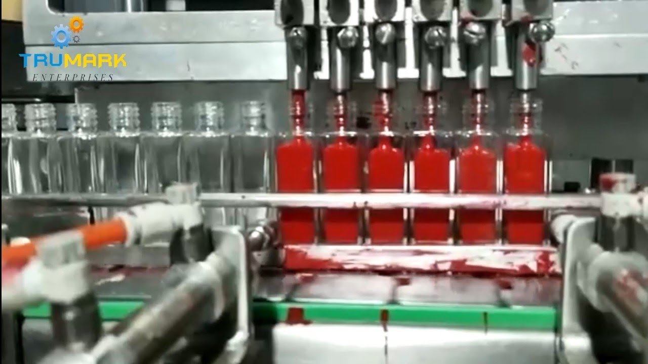 AUTOMATIC NAIL PAINT FILLING MACHINE - YouTube