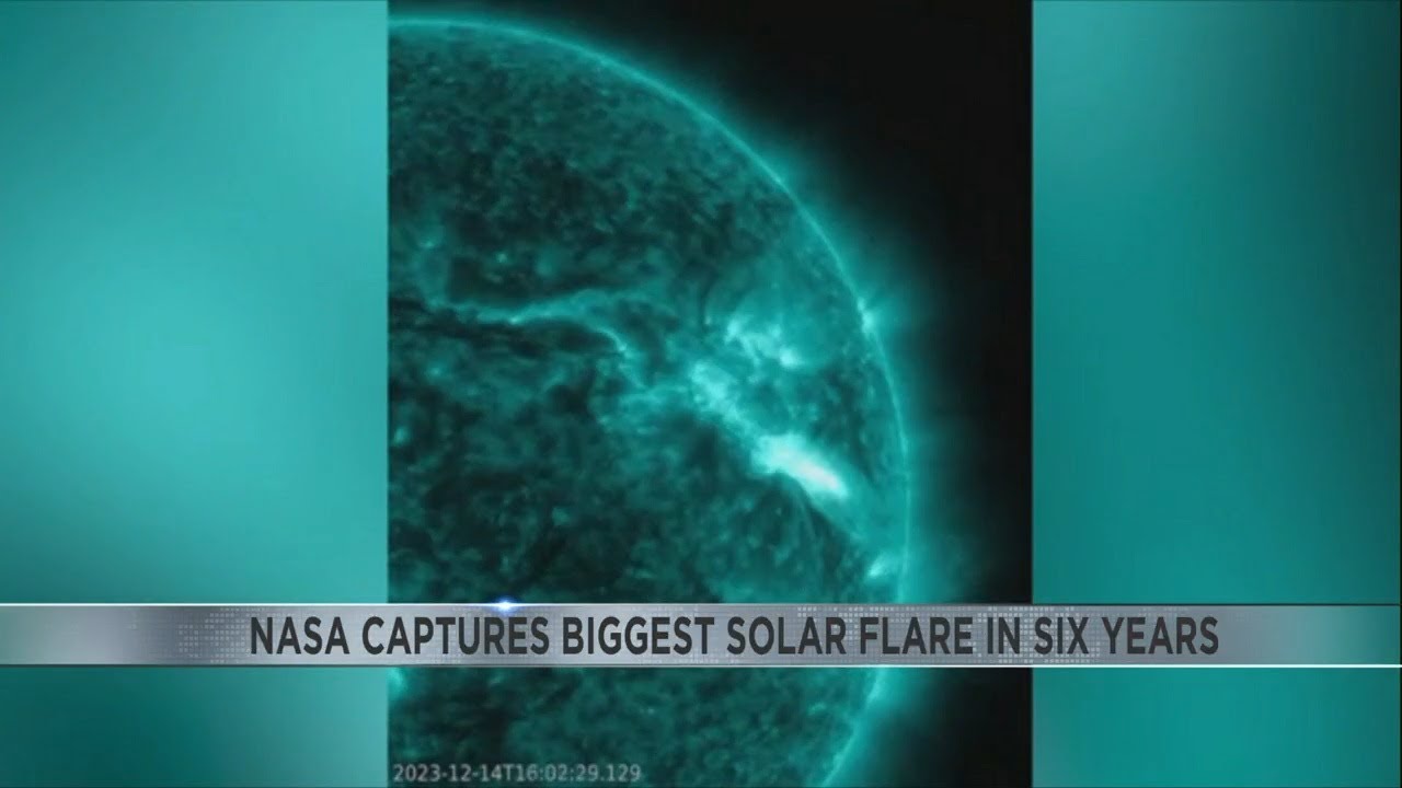 NASA captures biggest solar flare in six years - YouTube