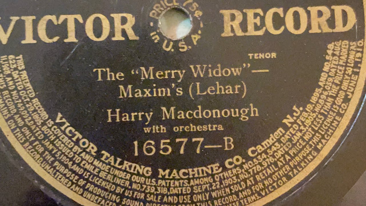 11 - The merry widow - Maxim's - Lehar - Harry Macdonough with ...