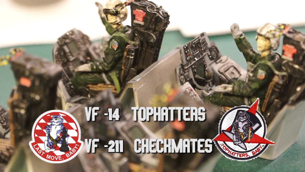 F 14A Tomcat VF 211 Checkmates VF 14 Tophatters build 1:32 - YouTube