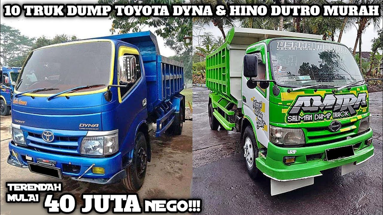 HARGA TRUK DUMP TOYOTA DYNA & HINO DUTRO BEKAS MURAH || MULAI 40 JUTA ...