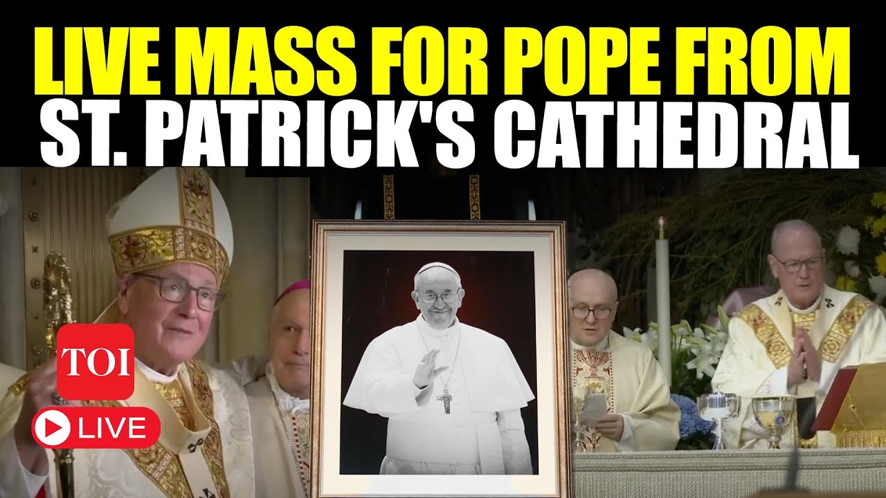 Pope Francis Mass LIVE | Cardinal Dolan Honors Pope Francis At St ...