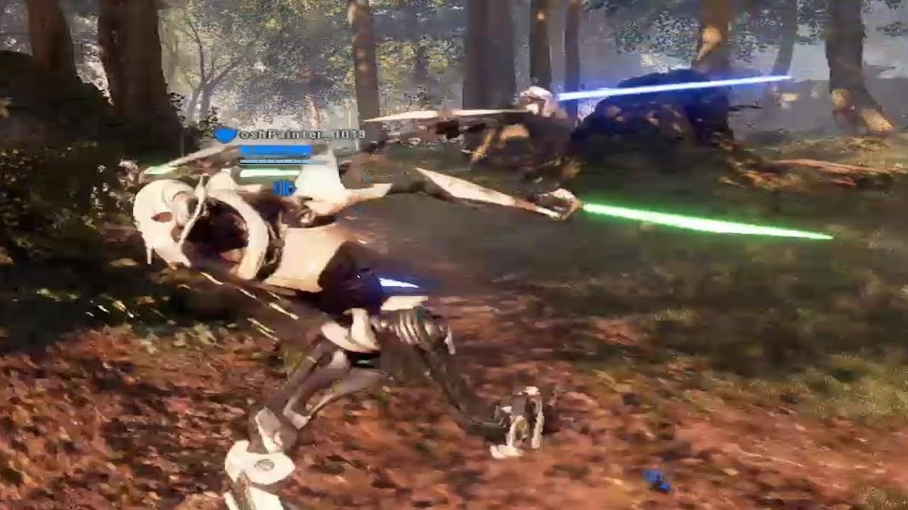 General Grievous Annihilates Jedi Slime - Battlefront II - YouTube