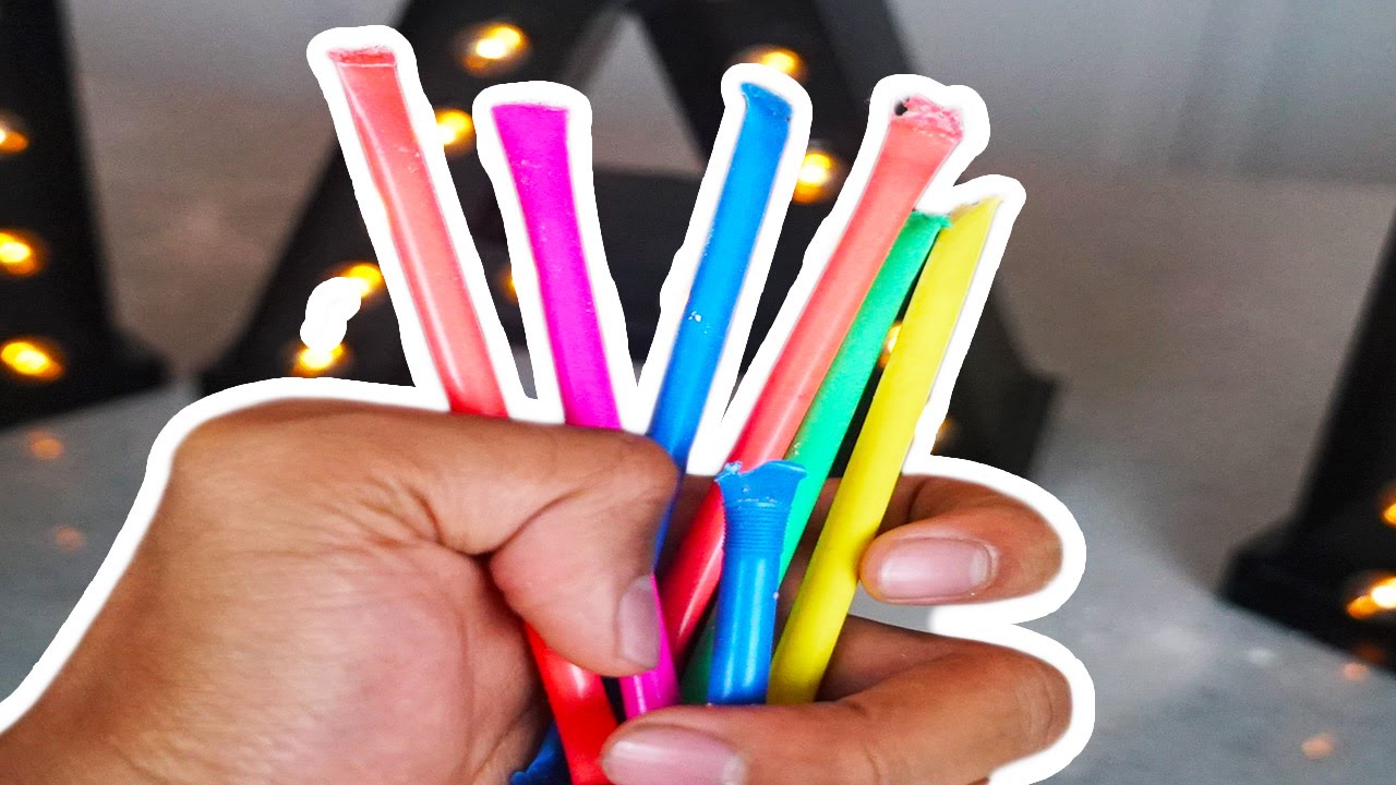 DIY PIXY STIX CANDY!!! So Yummy! - YouTube