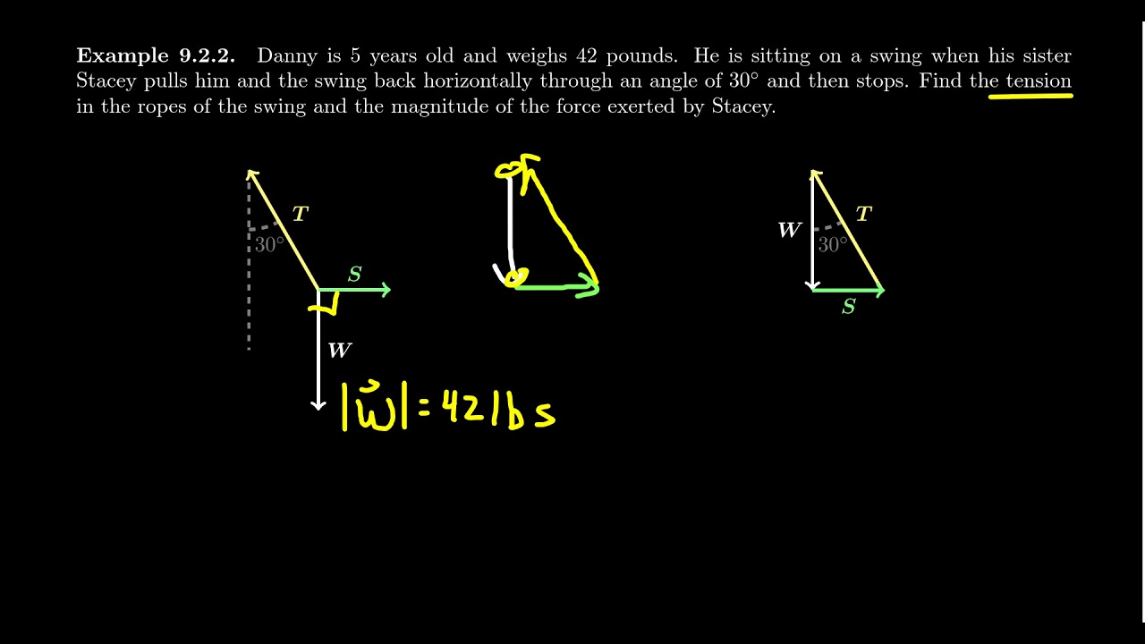 Static Equilibrium (Right Triangle) - YouTube